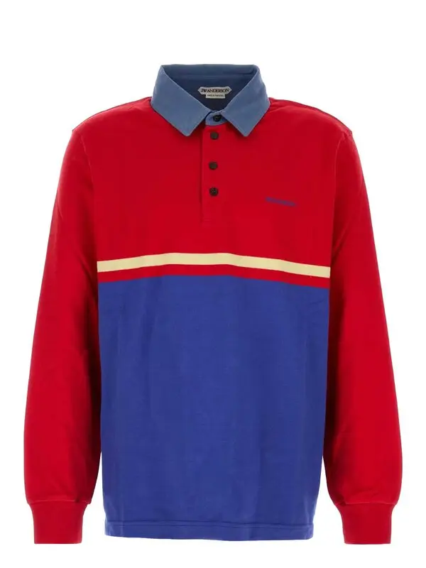 JW Anderson Multicolored Cotton Polo Shirt - Multicoloured