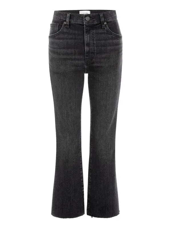 FRAME Reboot Mini Crop Jeans With 5 Pockets - Grey