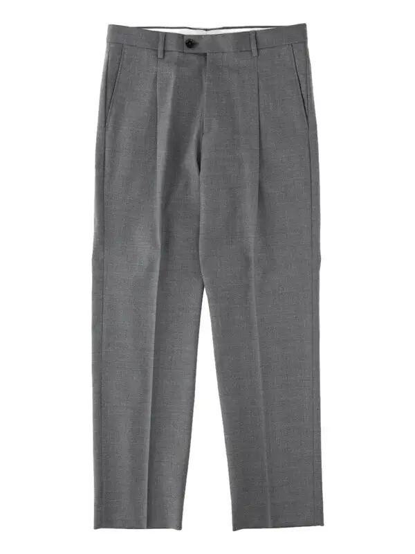 BE ABLE Wool-blend Stretch Trousers - Grey