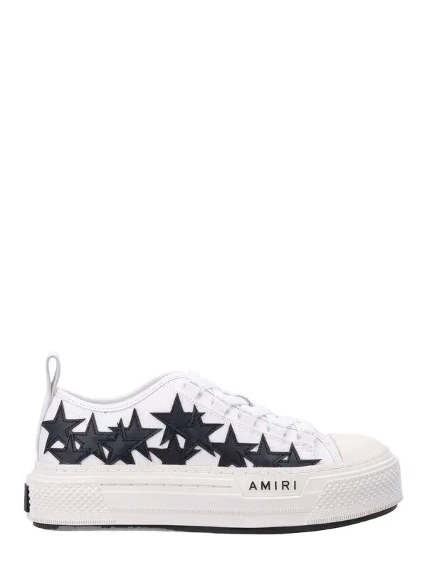Amiri Low-top Star-detail Platform Sneaker - Bianco