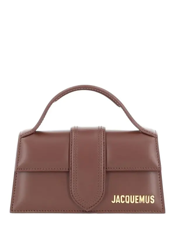 Jacquemus Le Bambino' Handbag With Removable Shoulder Strap In Leather - Brown