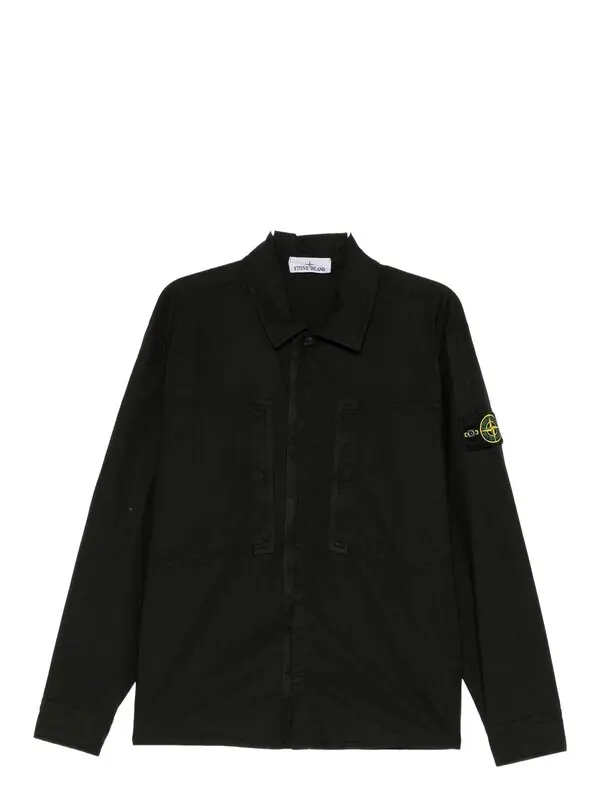 Stone Island Mercerised Ripstop Jacket For - Black