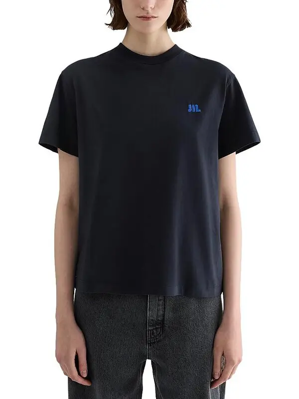 JIL SANDER Cotton Crewneck Tee - Midnight