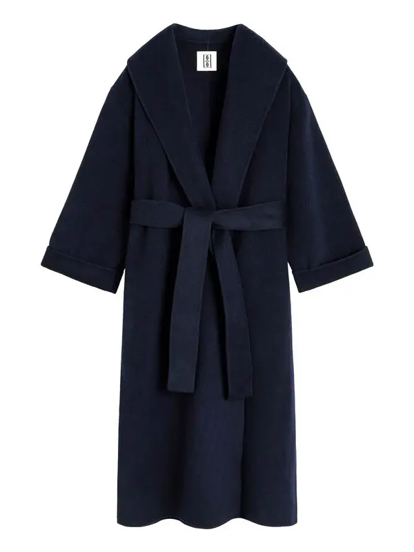BY MALENE BIRGER Trullem Wool Coat - Night Sky