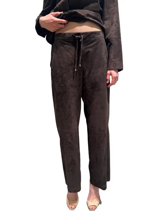 Max Mara Drawstring Casual Pants - Brown