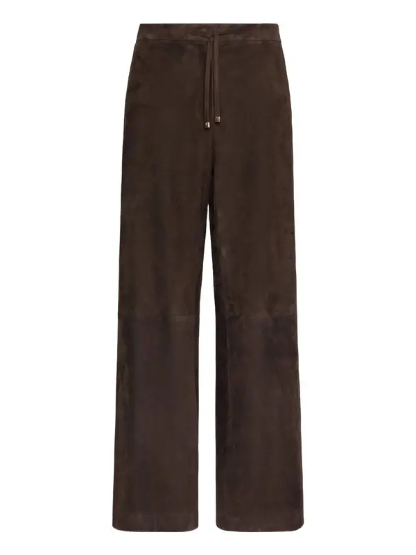 Max Mara Drawstring Casual Pants - Brown