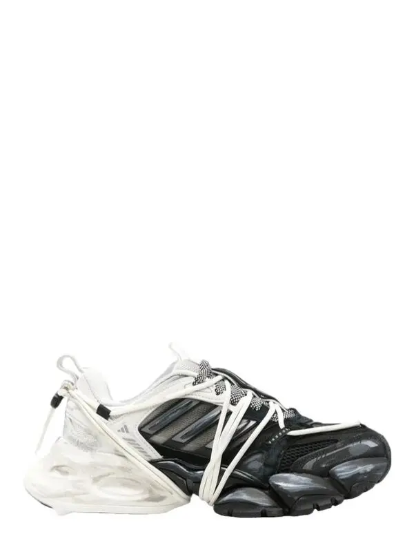 Adidas Panelled Low-top Sneakers - Black-silver