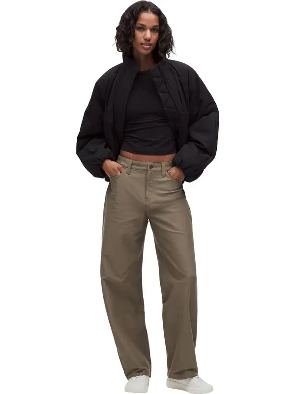 Lululemon Easyfive Low-rise Barrel-leg Pant - Cypress Forest