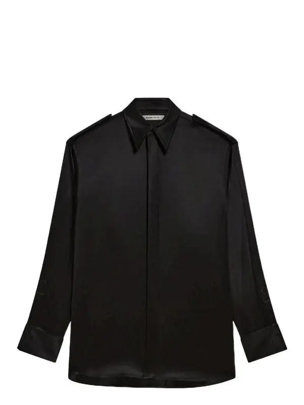Phoebe Philo Liquid Utility Shirt - Black