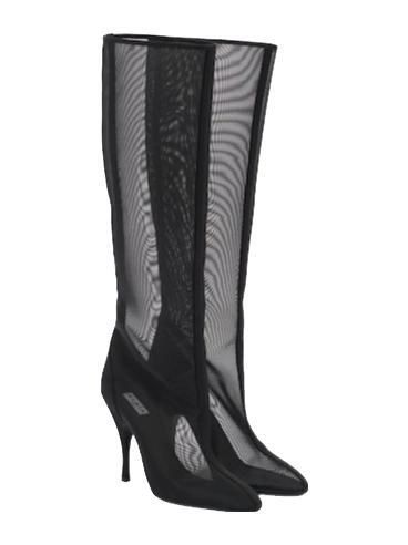 Alaïa Mesh Knee-high Boots - No