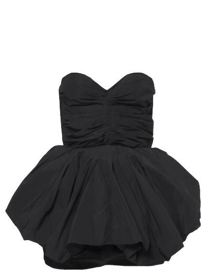 Magda Butrym Draped Wool Bustier Dress - No