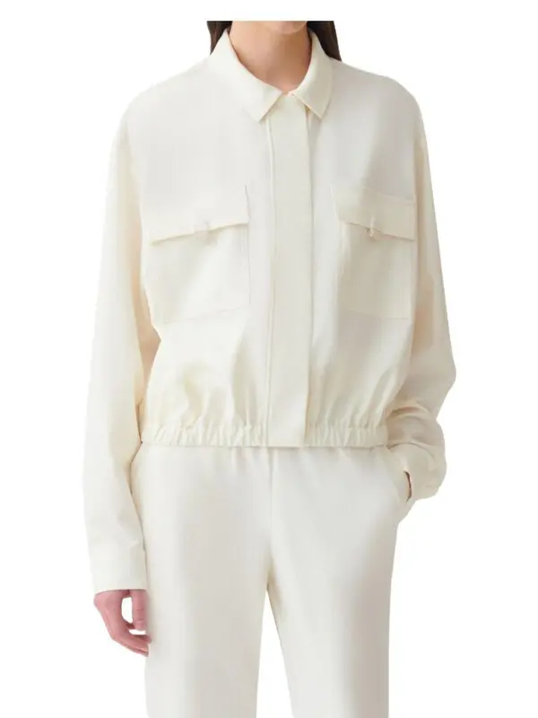 Fabiana Filippi Long-sleeve Casual Jacket With Patch Pockets - No
