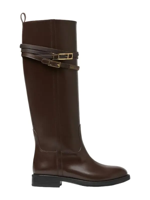 Fabiana Filippi Flat-soled Tall Boots - Black