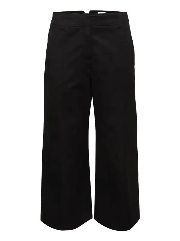 Hermès Pleated Straight-leg Trousers - Black