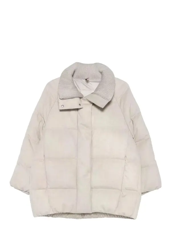 DUNO Astrid Padded High-neck Coat - Neutrals