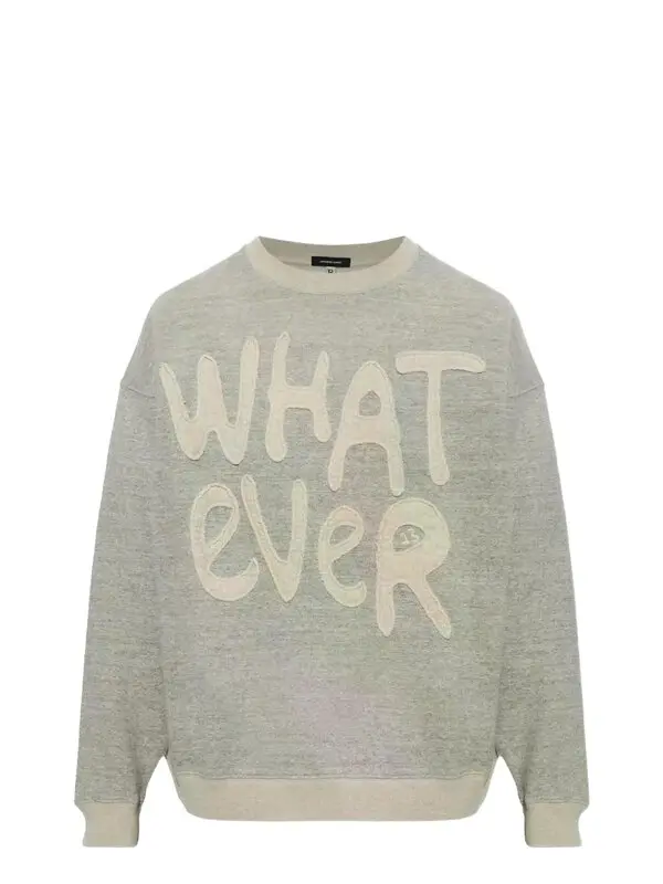 R13 Applique Crew-neck Sweatshirt - Grey