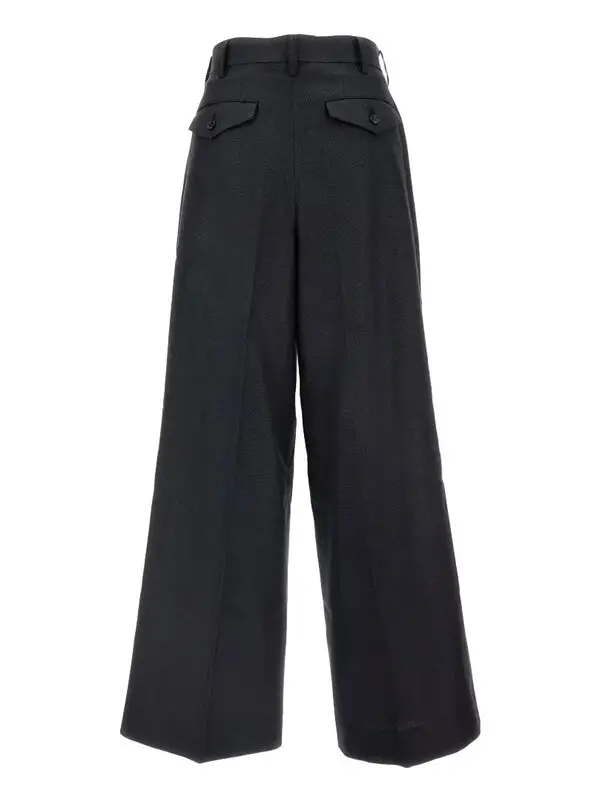 Junya Watanabe Pleated Wide-leg Trousers - Brown