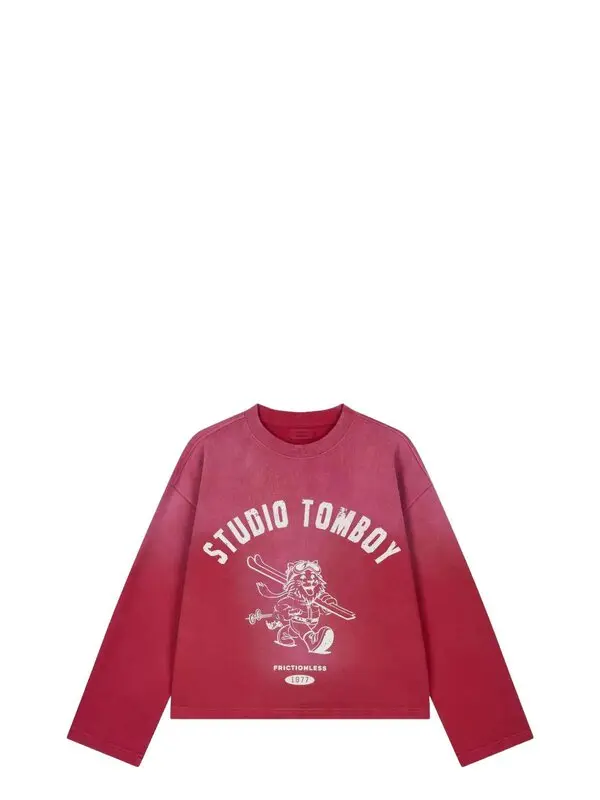 STUDIO TOMBOY Graphic-print Sweatshirt - Red