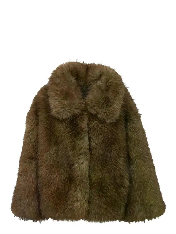 Essentiel Antwerp Faux-fur Jacket - Brown