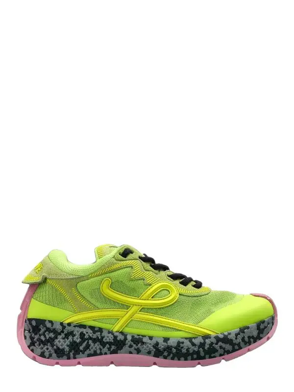 Loewe Pogo Panelled Sneakers - Green