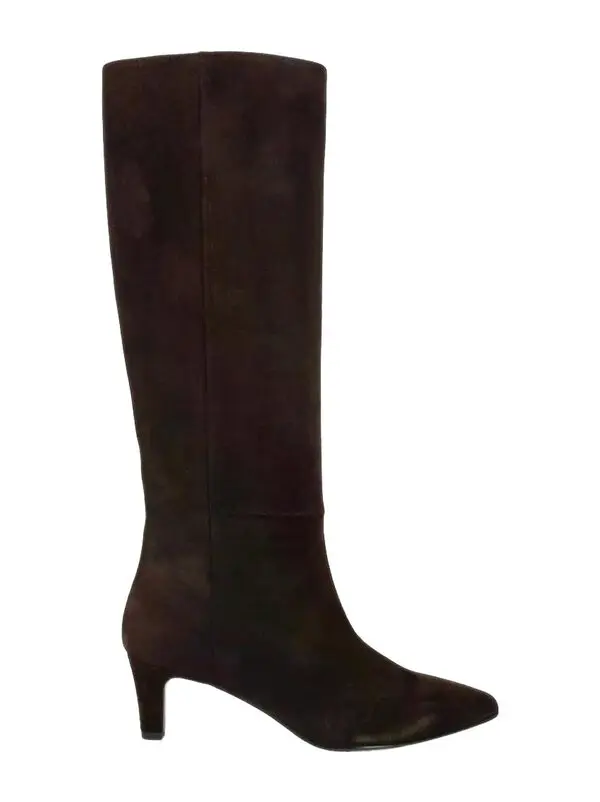 VIA ROMA 15 Pointed-toe Suede Boots - Brown