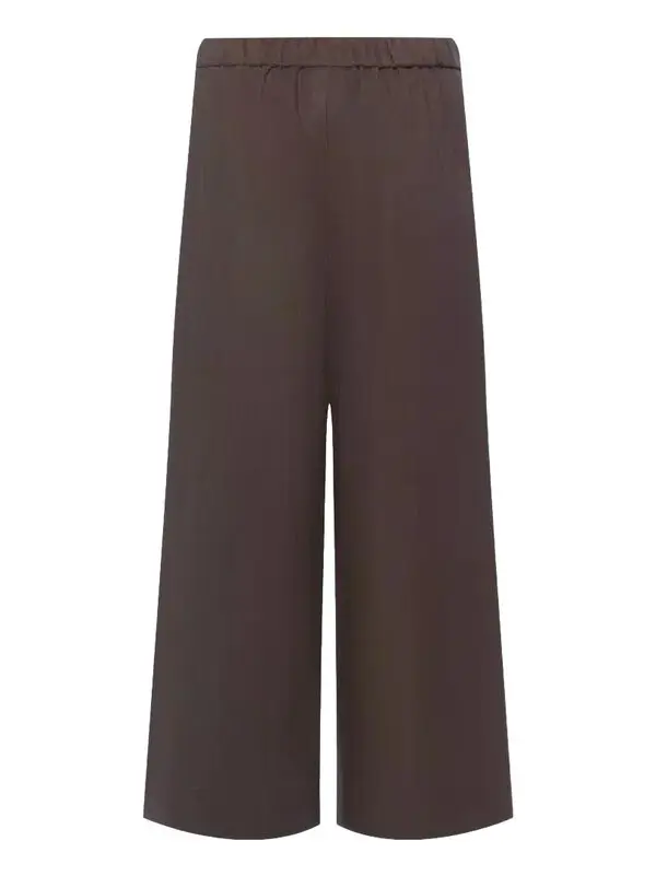 Max Mara Elasticated Wide-leg Trousers - Brown