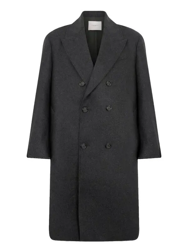 PAOLO PECORA Double-breasted Coat - Grey