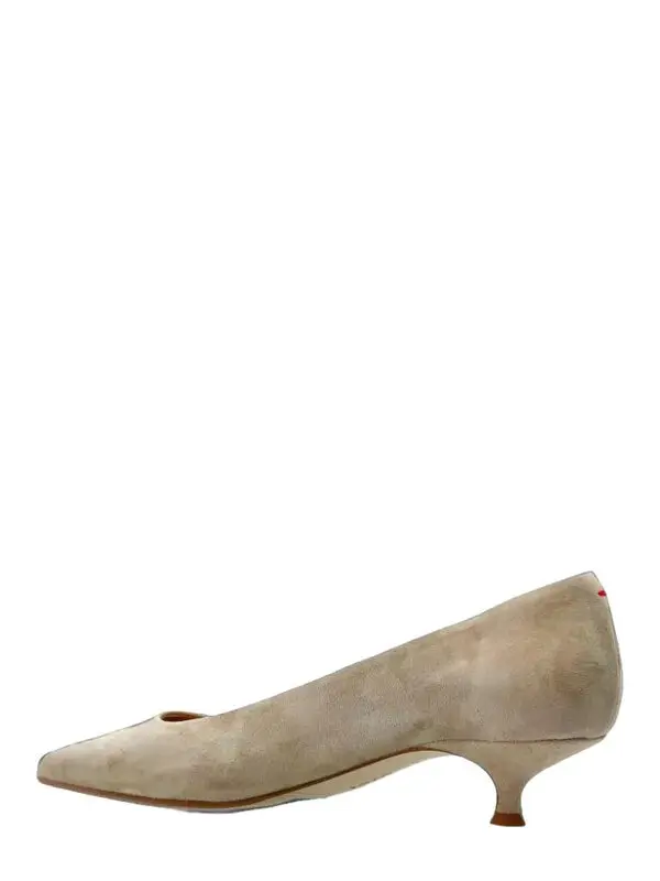 AeydĒ Cari Pointed-toe Suede Pumps - Grey