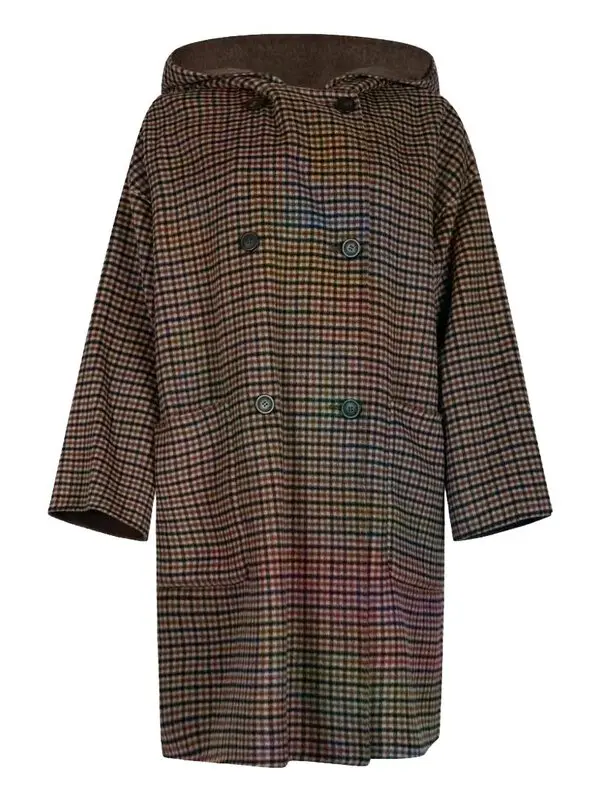 Max Mara Reversible Hooded Coat - Brown