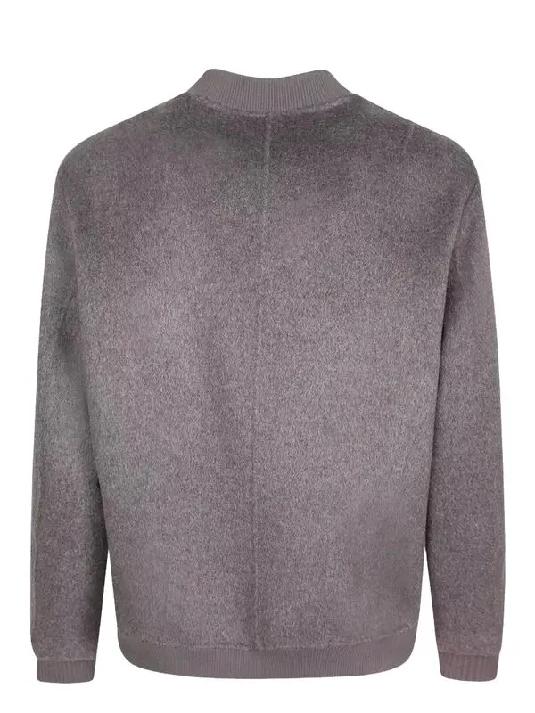 AMARANTO Zip-up Bomber Jacket - Grey
