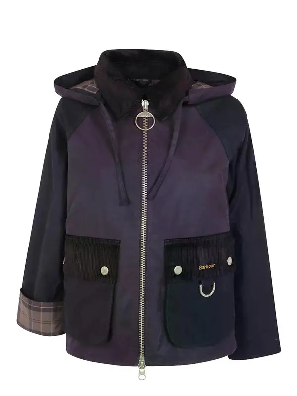 Barbour Carville Corduroy-trim Hooded Parka - Red