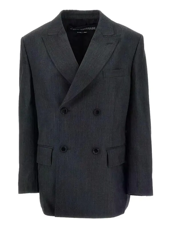 Junya Watanabe Double-breasted Wool Jacket - Grey