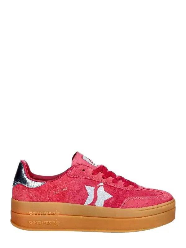 Sketchers Academy Hi Elevated Essence Logo-patch Platform Sneakers - Pink
