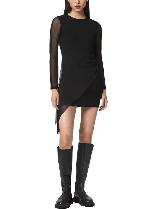 ALLSAINTS Ruched Mini Dress - Black