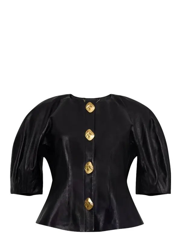 Cara Cara Fletcher Sculpted-sleeve Top - Black