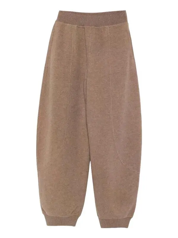 Max Mara Ribbed-knit Trousers - Neutrals