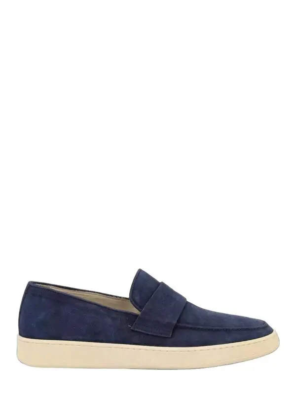 CORVARI Suede Slip-on Loafers - Blue