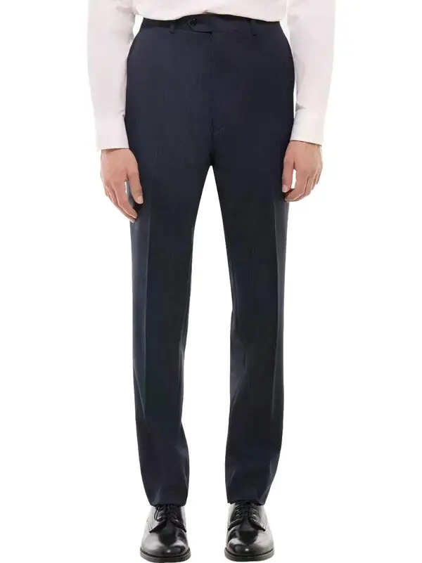 FURSAC Prince Of Wales Check Tailored Trousers - Blue