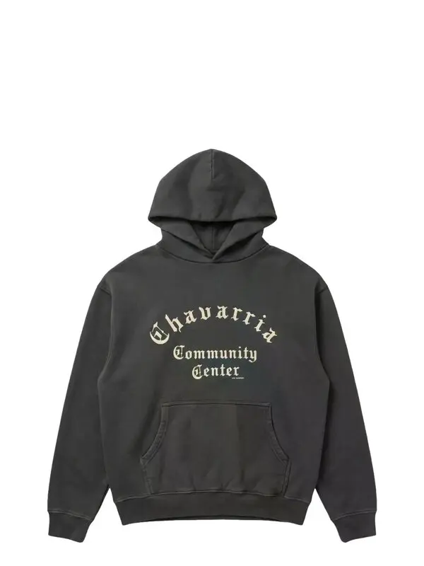 WILLY CHAVARRIA Logo-print Hoodie - Grey