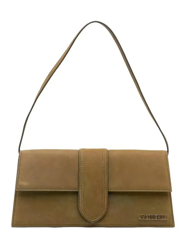 Jacquemus 2010-2026 Suede Le Bambino Long Shoulder Bag - Brown