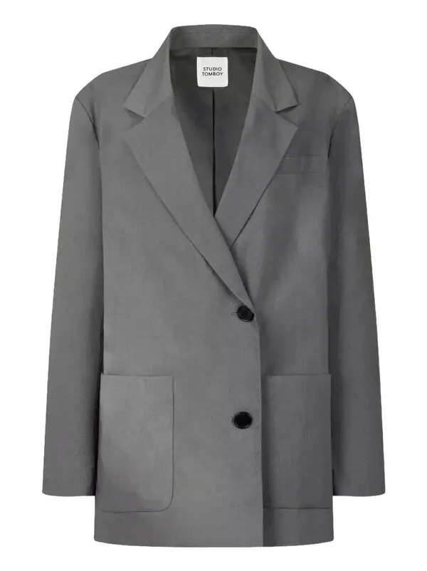 STUDIO TOMBOY Single-breasted Blazer - Grey