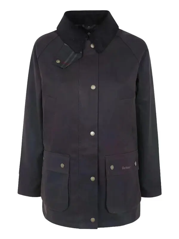 Barbour Oversized Corduroy-collar Parka - Black