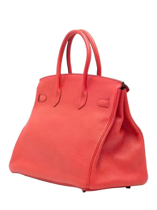 Hermès 2016 Clemence Birkin Retourne 35 Handbag - Red