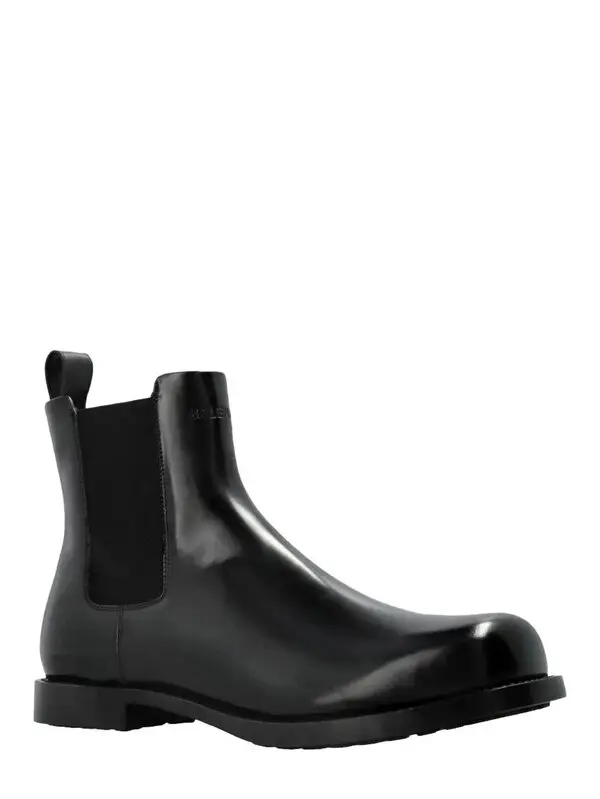 Balenciaga Leather Chelsea Boots - Black