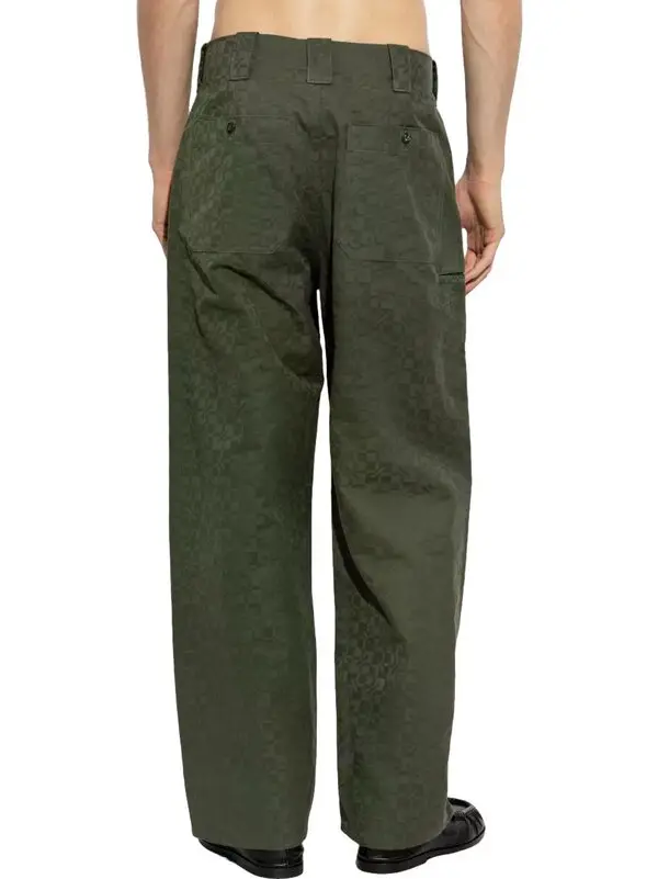Kenzo Monogram Trousers - Green