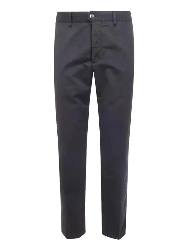 Incotex Cotton Chino Trousers - Black