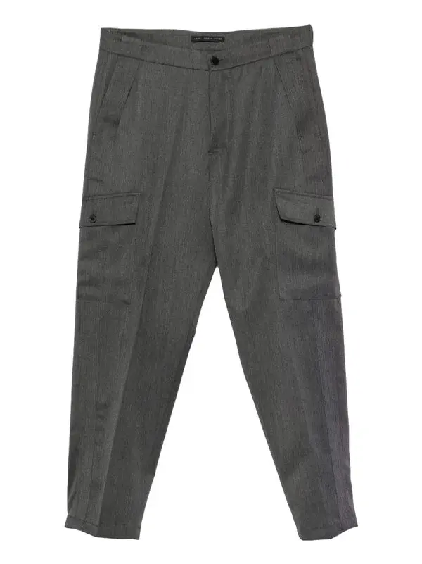 LOW BRAND Straight-leg Cargo Trousers - Grey