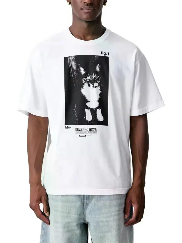 NEIGHBORHOOD X Osamu Nagahama Graphic-print T-shirt - White