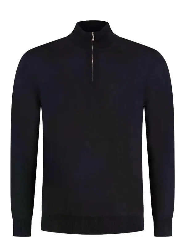 Marco Pescarolo Half-zip Knitted Sweater - Blue