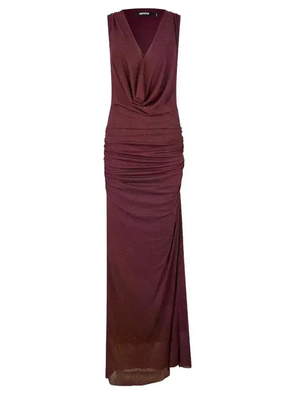 ROTATE BY BIRGER CHRISTENSEN Maxi Halterneck Dress - Red